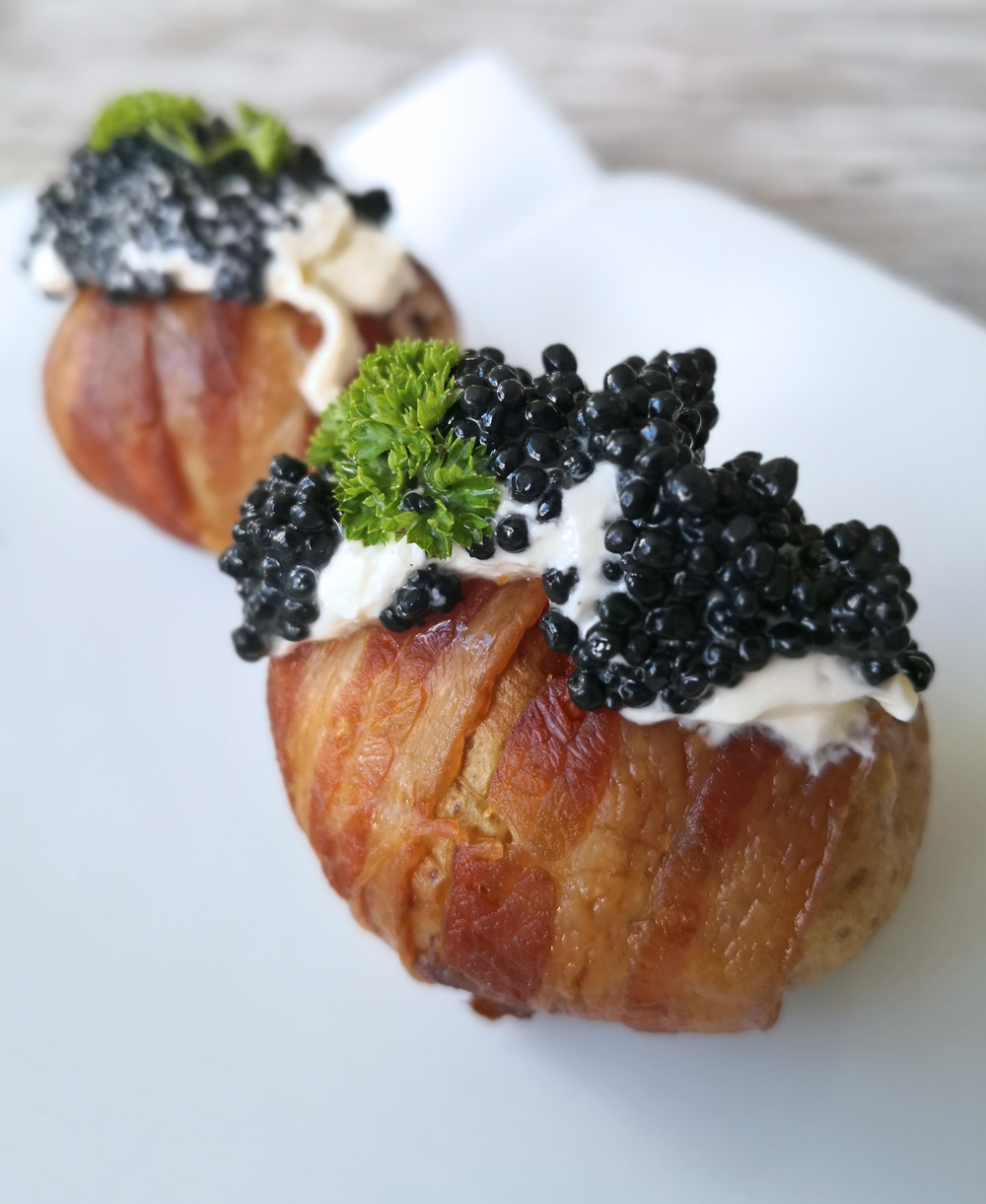 Baconkartofler med Trøffel Caviart – Jensens Madblog